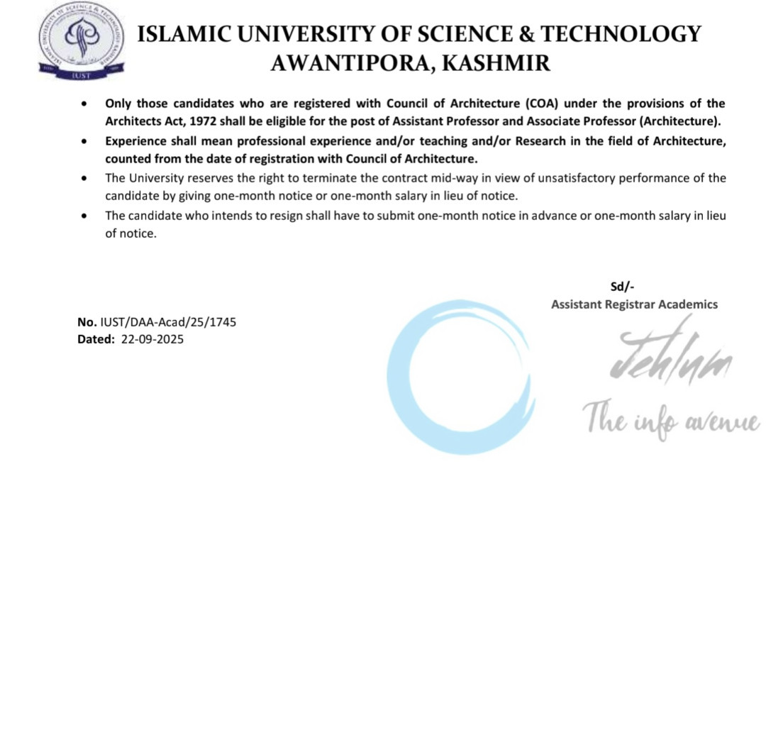 Islamic University Of Science And Technology IUST Awantipora Civil ...